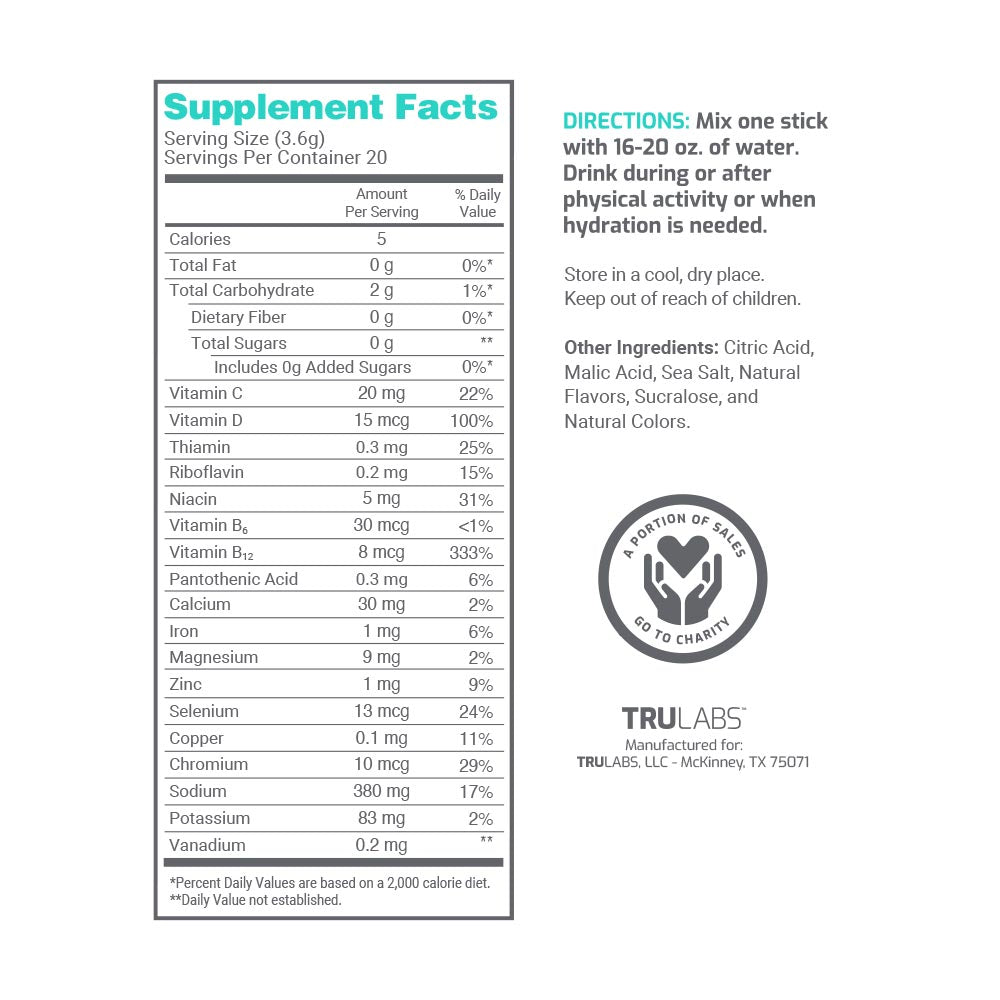 TruLabs Hydrate - Hydration Perfected®